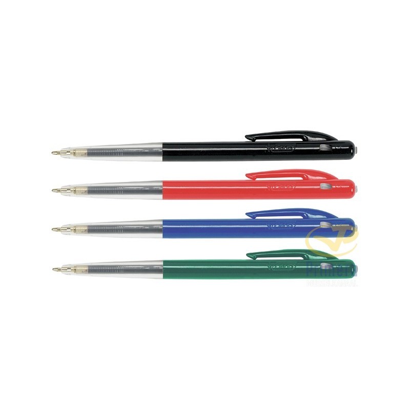 Bic balpen M10 Clic, 0,4 mm, medium punt, Rood